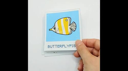 Ocean Animals Craft Shadow Matching Cards, Sea Life Sensory Art Game