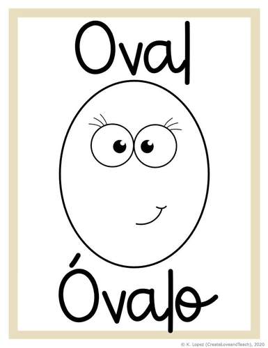 Boho Rainbow Shape Posters English/Spanish 2 by CreateLoveandTeach