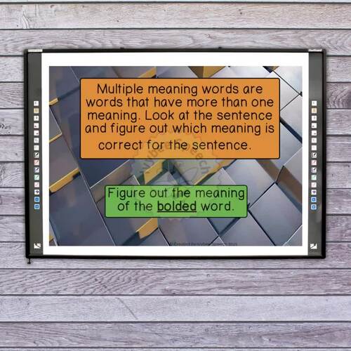 Multiple Meaning Words Homonyms Middle School Deck 5 Boom Cards | TPT