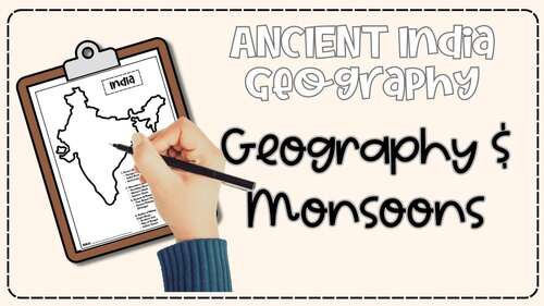 Digital Resources- Ancient India Geography Reading Passages & Map Activity