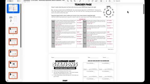 Fun Friday Halloween Math Activity No Prep Around the Room Stations ...