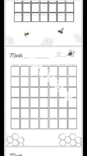 Bee Themed Undated Printable Teacher Lesson and Life Planner by Purely ...