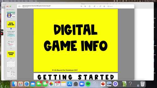 Adding and Subtracting Decimals Digital Games | Decimals Printable Math ...