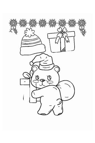 Winter Bears Coloring Pages|Winter Coloring Pages|Winter Activities ...