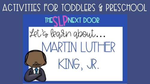 Martin Luther King, Jr. Speech Therapy Language Activities by The SLP ...