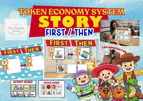 Token Economy FirstThen Board Trial Data Boards Autism Toy Story ...