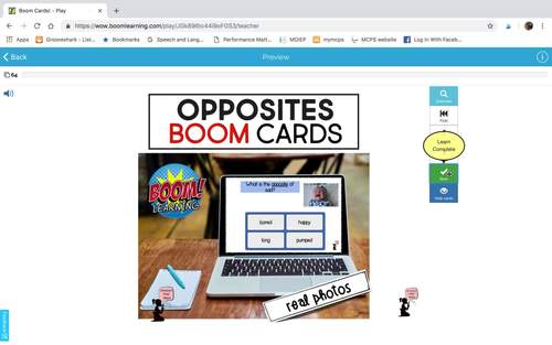 Opposites BOOM Cards™ Real Photos : Set 1 by Speech Your Mind | TpT