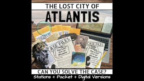 The Lost City of Atlantis Greek Mythology Primary Sources Research Activity