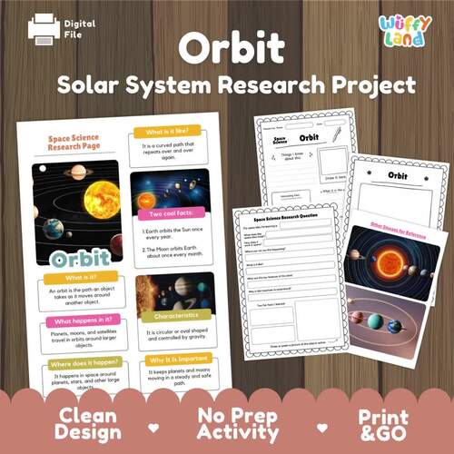 Orbit Solar System Research Project | Space Science Informational Text ...
