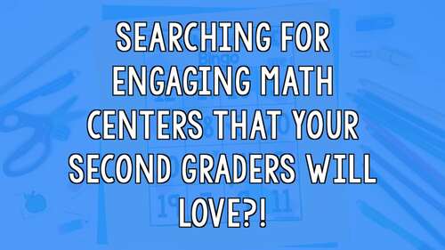 Second Grade Back to School Math Center Games & Activities | August ...