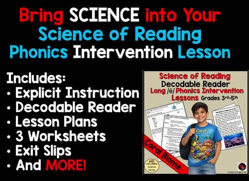 Science of Reading Decodable Reader | Long E Phonics Intervention ...