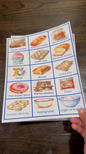 45 PEC baking Communication Picture flash Card therapy closet ...