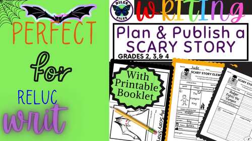Scary Story Elements Plan and Publish Storybook OCTOBER HALLOWEEN