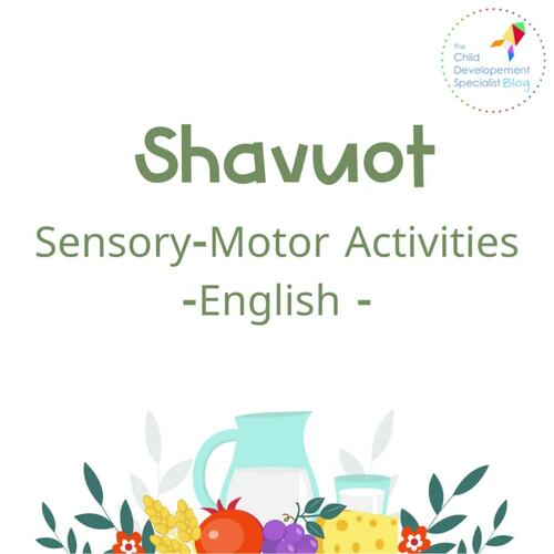 Shavuot Sensory-Motor Play - English edition | TPT