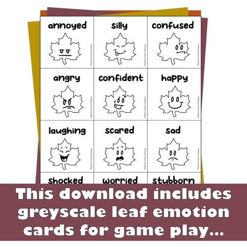 The Emotion Expression Game: Autumn & Thanksgiving Edition! | TPT