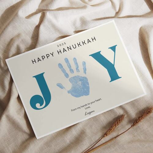 Joy Christmas Handprint Craft December Craftivity Toddler Parent Gift ...