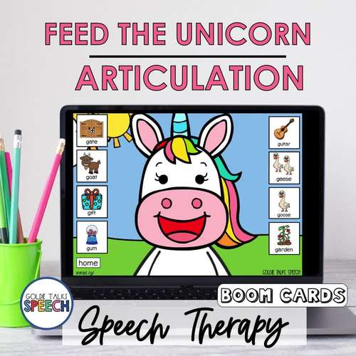 Feed the Unicorn Boom Card Bundle | Categories Articulation | TPT