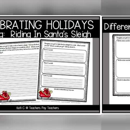Christmas Writing Prompt About Taking Santa's Sleigh for a Ride by Kelli C