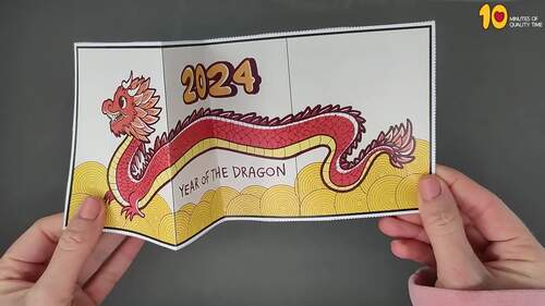 2024 Chinese New Year Folding Card by 10 Minutes of Quality Time