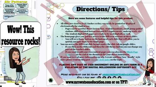 Wind and Air Patterns "Doodle" Style Notes with Slides, INB, & Digital INB