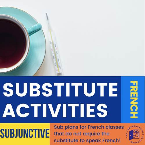 French Substitute Activities set: Subjunctive storyboards | TPT