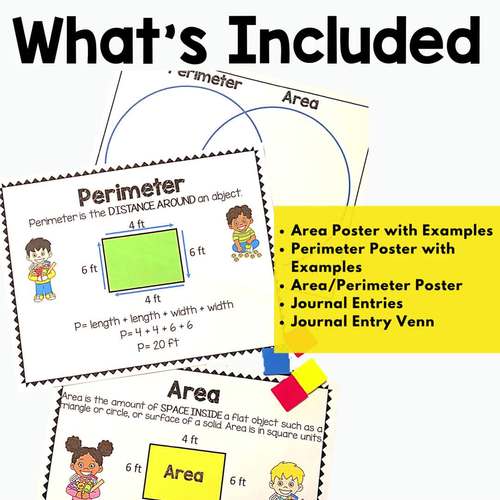 Perimeter and Area Posters and Interactive Notebook Entry by Hunt 4 ...