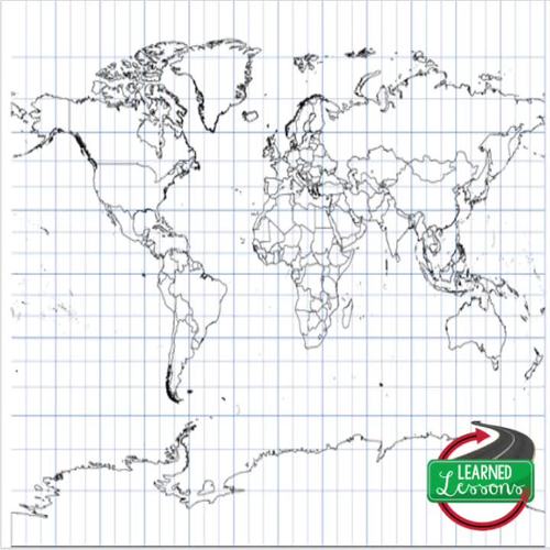 World Map Activity, Mapping Continents and Oceans PRINT & DIGITAL