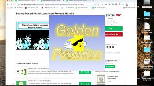 Theme-based World Language Projects Bundle (Creative Learning and Fun)