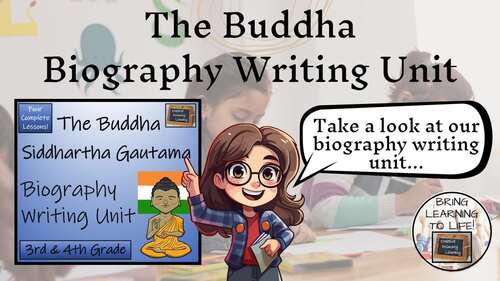 Siddhartha Gautama Biography Project & Writing Unit | 3rd Grade & 4th Grade