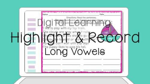 Digital Long Vowel Word Work Activity for Google Slides™ | TPT
