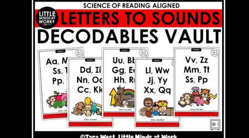 Letters to Sounds Decodable Books (ABCs) - From the Decodables Vault