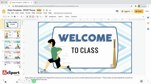 GOOGLE Slides Templates and PowerPoint Templates (Sports theme) | TPT