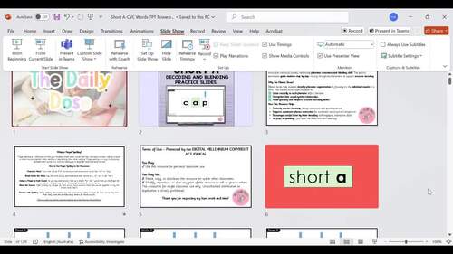 Phonics Digital Decoding & Blending Board - Short A CVC Words ...