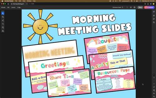 Morning Meeting Canva Slides by Learn with Ms Carroll | TPT