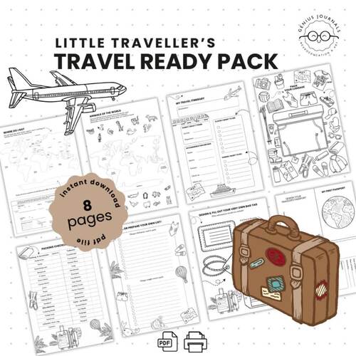 Kids' Travel Activities | Travel Ready Pack | Educational Activity Kit