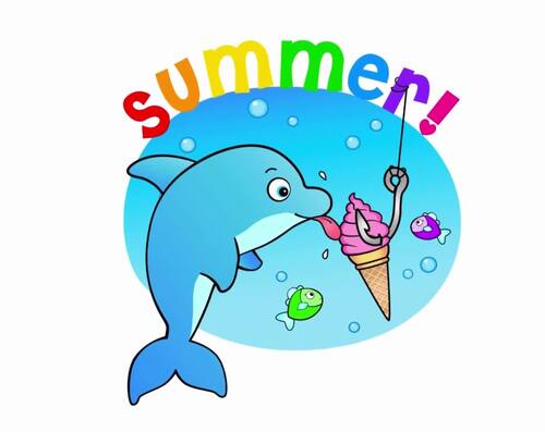 Summer Sunshine! Clipart in BLACK & WHITE/ full color. by Lilly Silly Billy