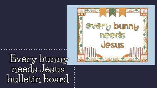 Religious Easter bulletin board by Joy and Sunshine Collective | TPT