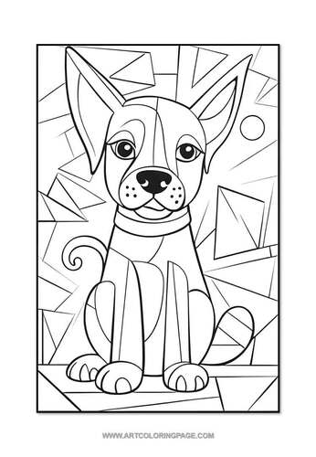Discover the Joy of Creativity with Our Abstract Dog Coloring Pages Vol 2!