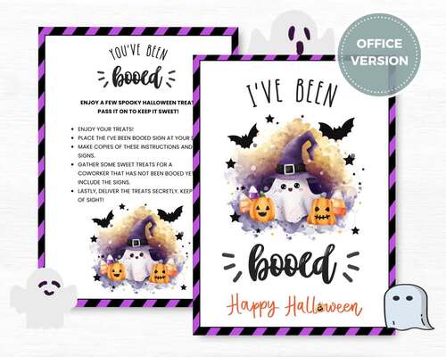 You've Been Booed Halloween Game Kit Bundle| You've Been Booed Gift ...