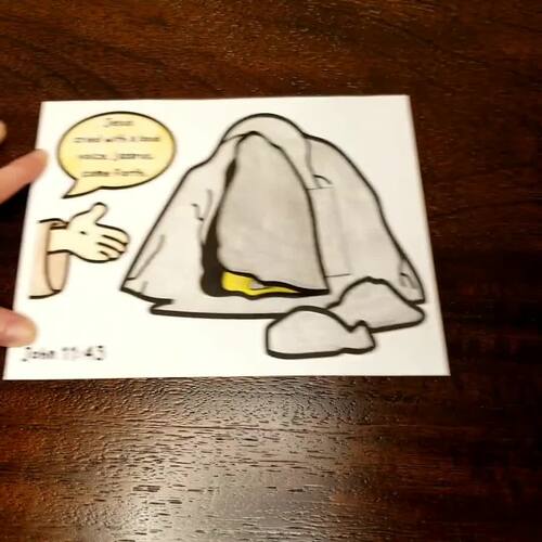 Jesus Raises Lazarus Bible Story Craft for Kids Sunday School Lesson ...