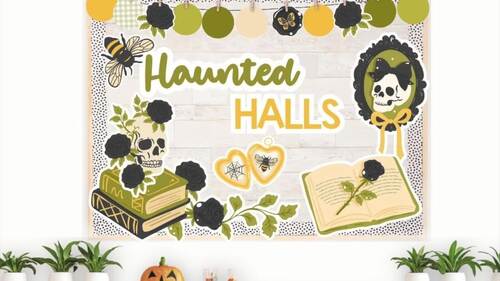 Dark Academia Halloween Bulletin Board & Decor for Upper | Bilingual ...
