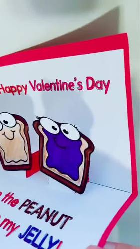 Valentine's Day Pop Up Cards Food Pairs Write Cute Puns and Messages NO ...