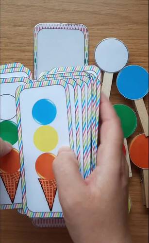 Busy bag activity. Busy bin activity. Ice-cream activity. Summer ...