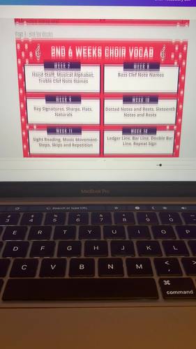 Middle School Choir Year Long Lesson Plans and Games by The Choir Queen