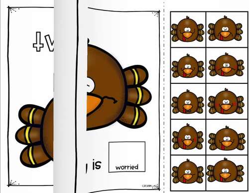Interactive & Adaptive Book Turkey Emotions / Special education