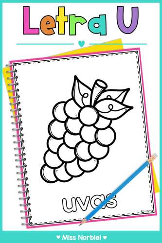 Letra U | Spanish Alphabet Worksheets Letter U | Las vocales en español