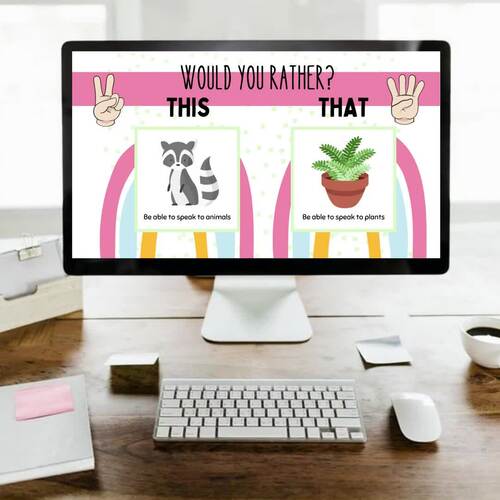 Spring WOULD YOU RATHER? Questions This or That? Activity by Siana's World