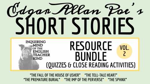 Short Stories by Edgar Allan Poe Quiz and Close Reading Bundle (Volume 2)