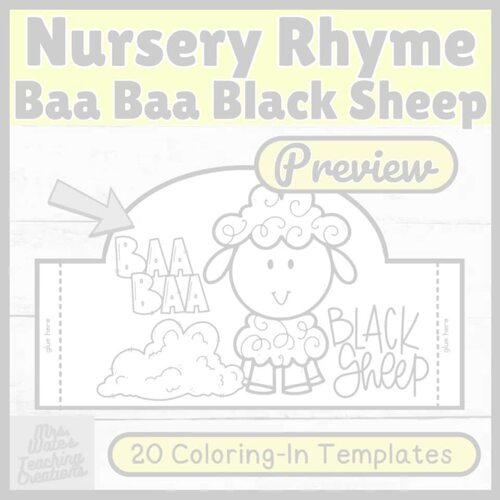 Nursery Rhyme Crafts Growing Bundle & FUN Literacy Sequencing Writing ...