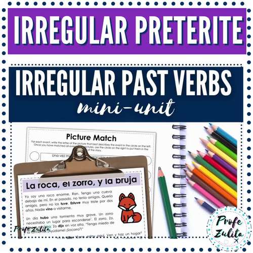 Irregular Preterite Spanish Verbs Reading & Activities with Sweet 16 ...